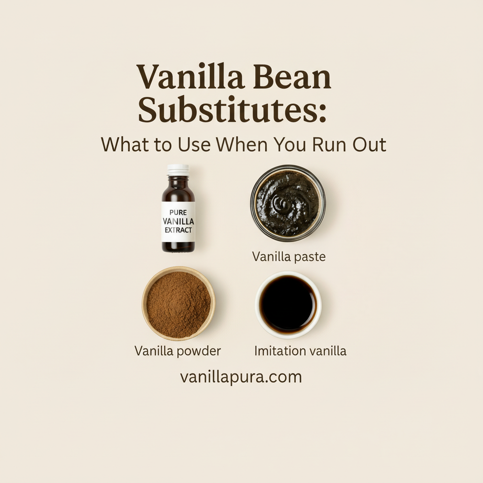 Vanilla Bean Substitutes: What to Use When You Run Out – VanillaPura