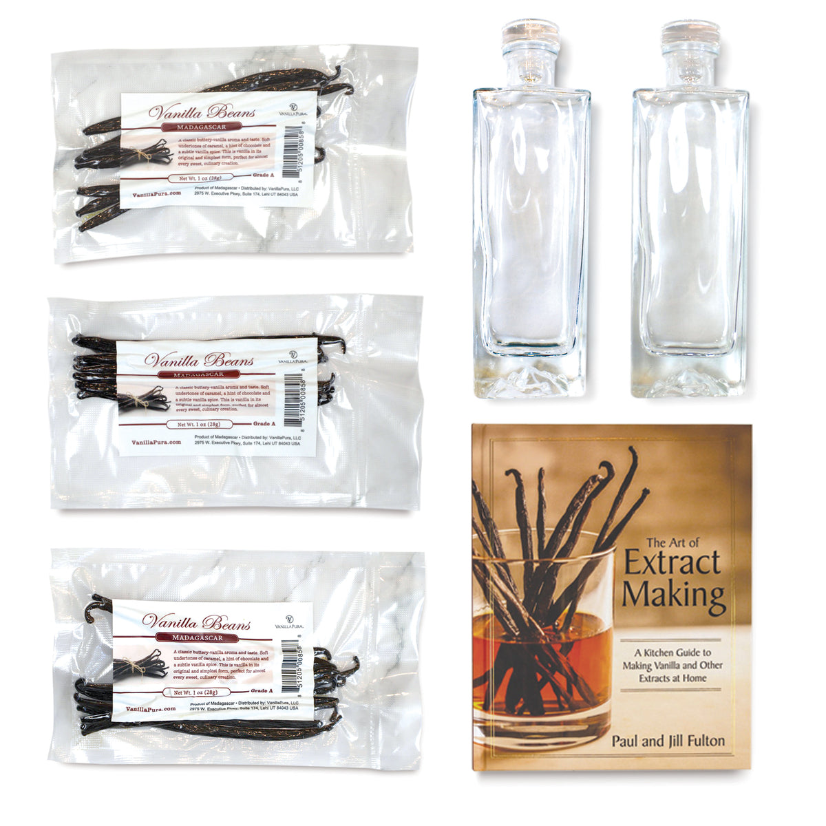 Vanilla Extract Making Kit with Book | Complete Starter Set Gift Box ...