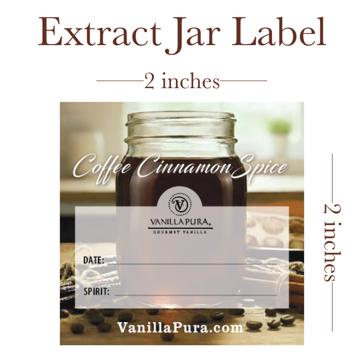 Label - Coffee Bean Cinnamon Spice Extract – VanillaPura