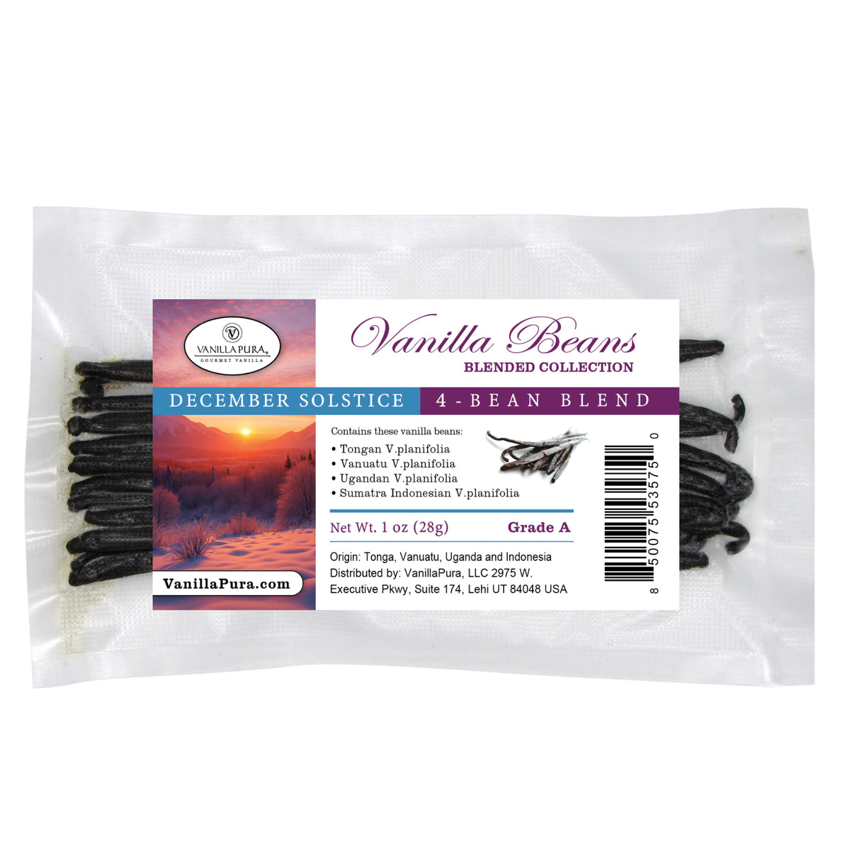 Global Solstice Vanilla Blend - Tongan, Vanuatu, Sumatra & Ugandan Beans – VanillaPura