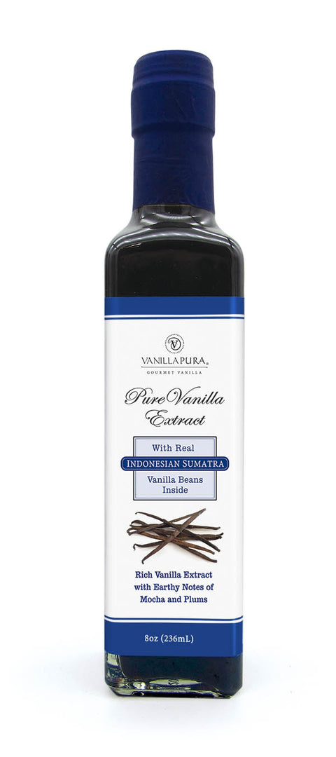Indonesian Sumatra Pure Vanilla Bean Extract - 8oz With 1oz of Vanilla ...